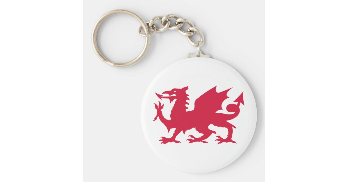 Red Welsh Dragon Keychain | Zazzle.com