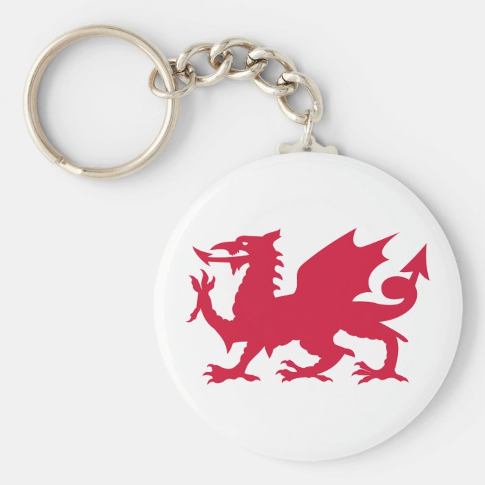 Red Welsh Dragon Keychain | Zazzle.com