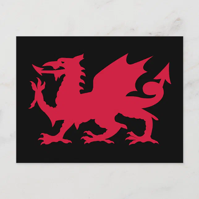 Red Welsh Dragon Postcard | Zazzle