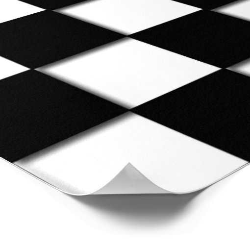 Red, White and Black Checker Vortex Print | Zazzle