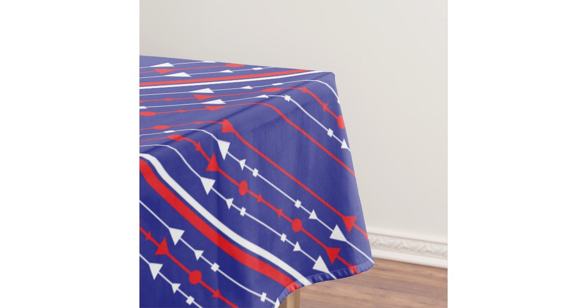 Red White and Blue 4th of July Party Tablecloth | Zazzle