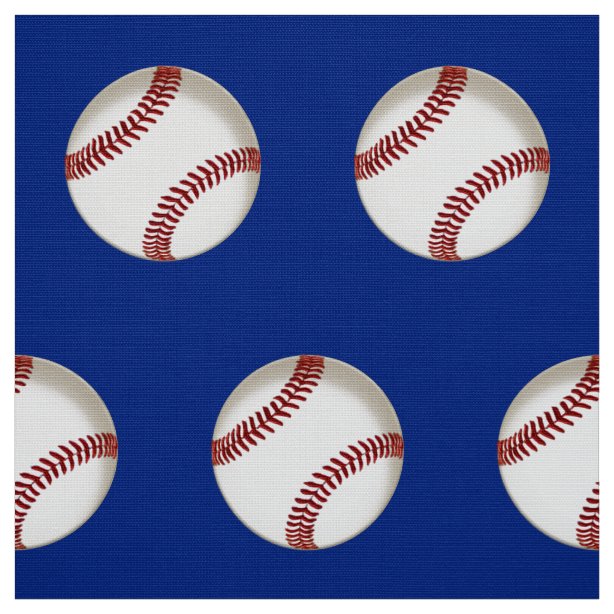 Baseball Fabric | Zazzle