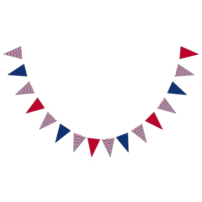 Red White and Blue Bunting Flags | Zazzle