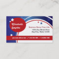 Red White and Blue Business Card | Zazzle