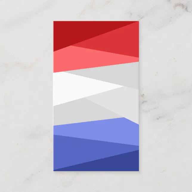 Red White and Blue Color Stacks Business Card | Zazzle