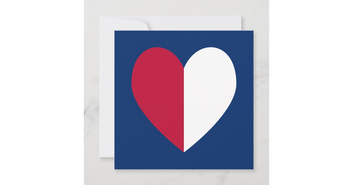 Red White and Blue Heart | Zazzle
