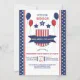 Red White and Blue Presidents' Day Invitation | Zazzle