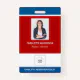 Red White and Blue Real Estate Agent Photo Logo Badge | Zazzle