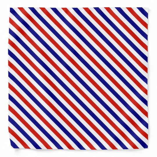 Red White and Blue Striped Bandana | Zazzle.com