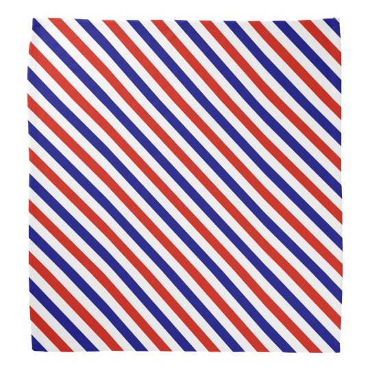 Red White and Blue Striped Bandana | Zazzle.com