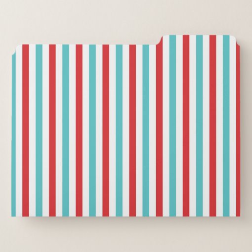 Red White and Blue Stripes Stars Chevron Custom File Folder | Zazzle