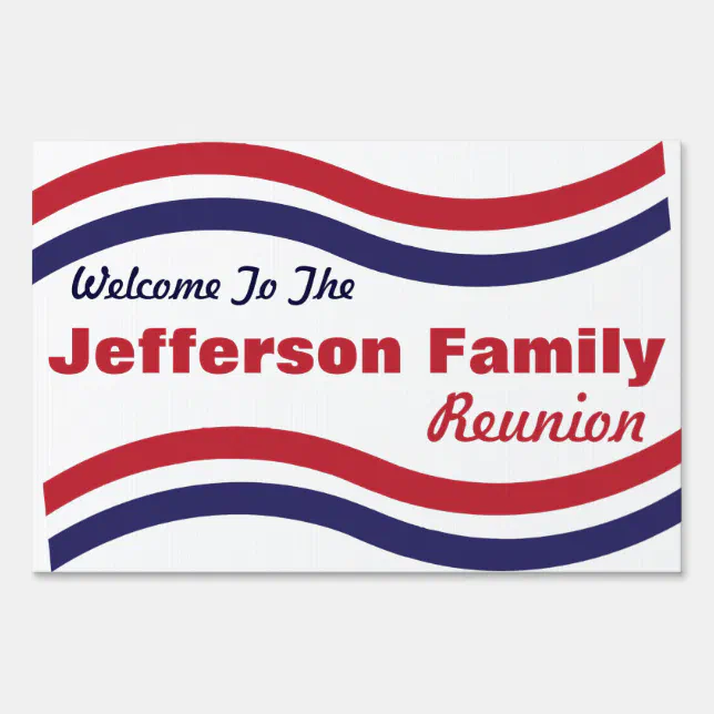 Red, White and Blue Yard Sign | Zazzle