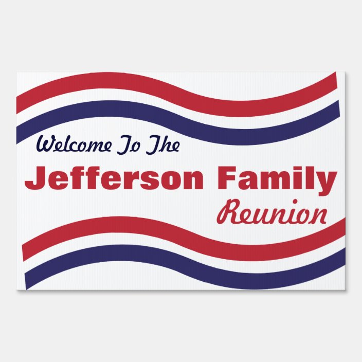 Red, White and Blue Yard Sign | Zazzle.com