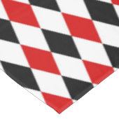 Red White Black Harlequin Diamond Pattern Tablecloth | Zazzle