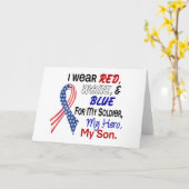 Red White Blue For My Son Card | Zazzle