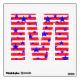 Red White Blue Patriotic Alphabet Letters July 4th Wall Decal | Zazzle