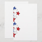 Red, White & Blue stars stationary Stationery | Zazzle