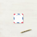 Red White Blue Striped Personalized Post It Notes | Zazzle