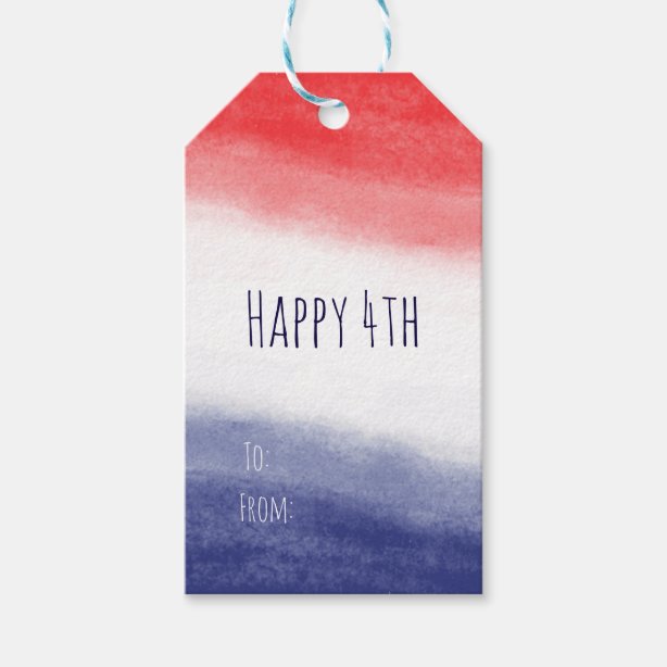 Red White And Blue Gift Tags & Gift Enclosures | Zazzle