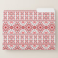 Red & White Christmas Holiday Pattern File Folders | Zazzle