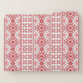 Red & White Christmas Holiday Pattern File Folders | Zazzle