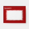 Red, White Company Business Address, Logo Envelope | Zazzle