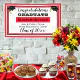 Red | White Congratulations Graduate Graduation Banner | Zazzle