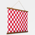 Red White Croatian Checkerboard Pattern Hanging Tapestry | Zazzle