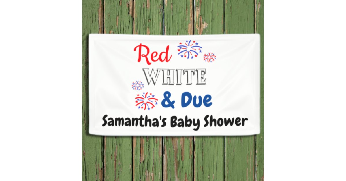Red White & Due Banner | Zazzle