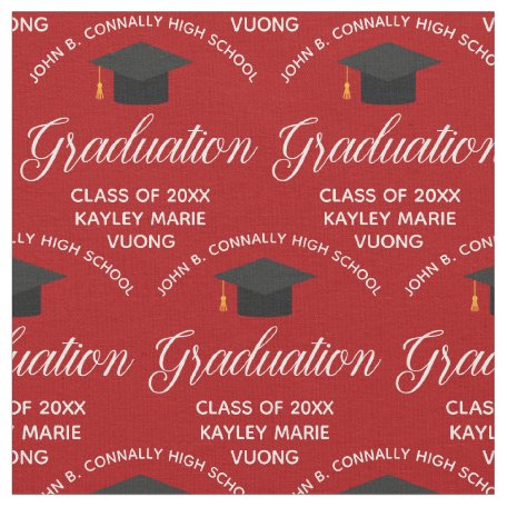 P.P.U. Graduate - Cute Penguin Graduation Fabric | Zazzle