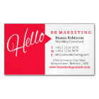 Hello Business Card Magnet | Zazzle.com