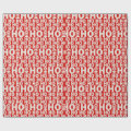 Red White Ho Ho Ho Classic Trendy Simple Holiday Wrapping Paper | Zazzle