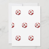 Red & White Kickin Soccer Birthday Party Invitation | Zazzle