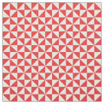Simple Red Triangle Pattern Fabric | Zazzle