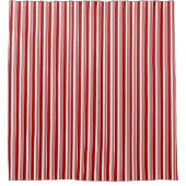 Red White Peppermint Stripe Design Shower Curtain | Zazzle
