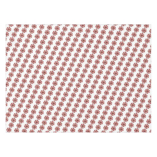 Red White Peppermint Swirl Mint Candy Christmas Tablecloth | Zazzle