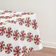 Red White Peppermint Swirl Mint Candy Christmas Tablecloth | Zazzle