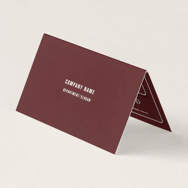 Red & White Professional Icon Double Loyalty Business Card | Zazzle