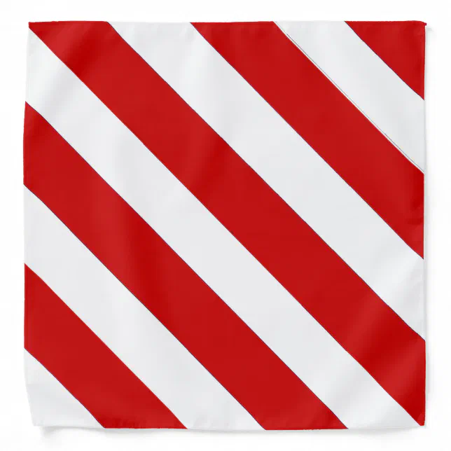 Red White Striped Bandana | Zazzle