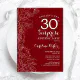 Red White Surprise 30th Birthday Party Invitation | Zazzle