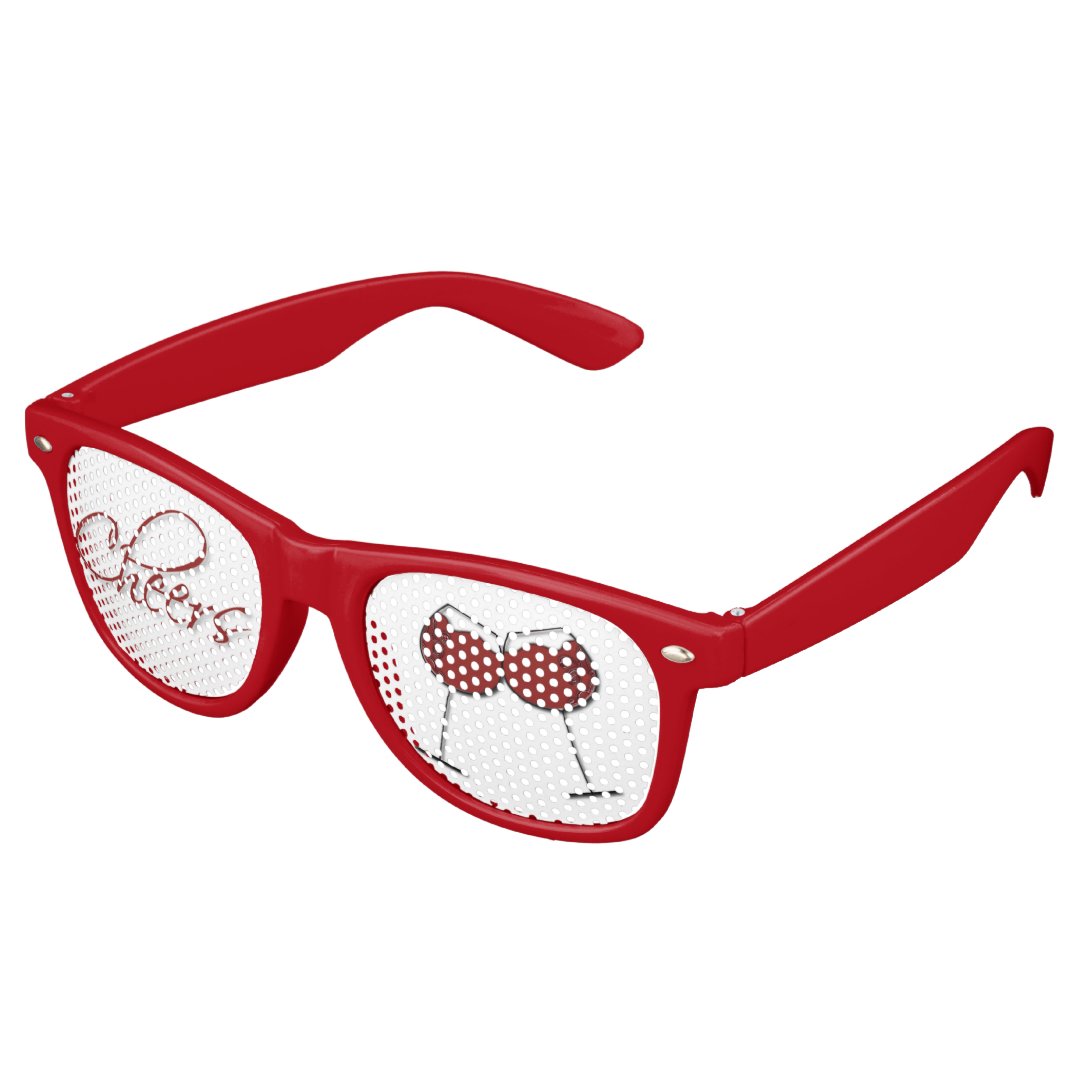 Red Wine Cheers Party Eyeglasses | Zazzle