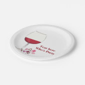 red wine, elegant, wine, Paper Plate | Zazzle