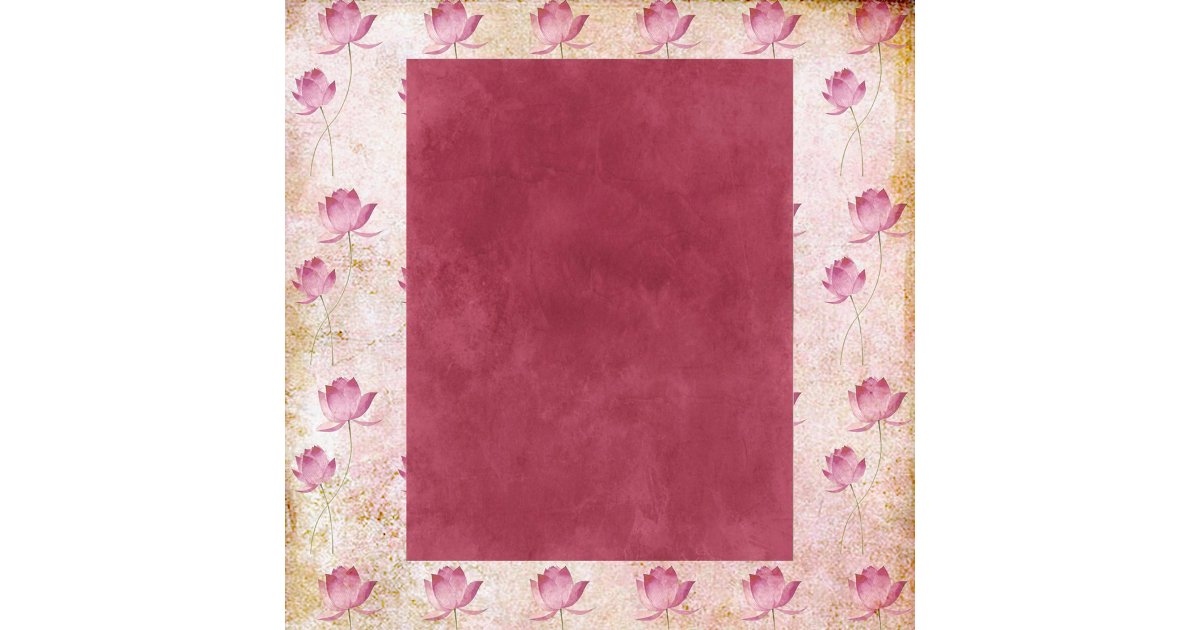 Red Wine Flowers Scrapbook Paper | Zazzle