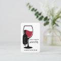 Red Wine Glass Bar Winery QR Code Business Card | Zazzle