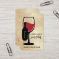 Red Wine Glass Wine Bar QR Code Business Card | Zazzle