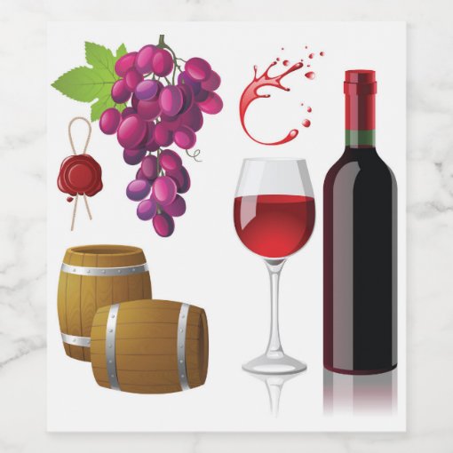 Red Wine Label | Zazzle