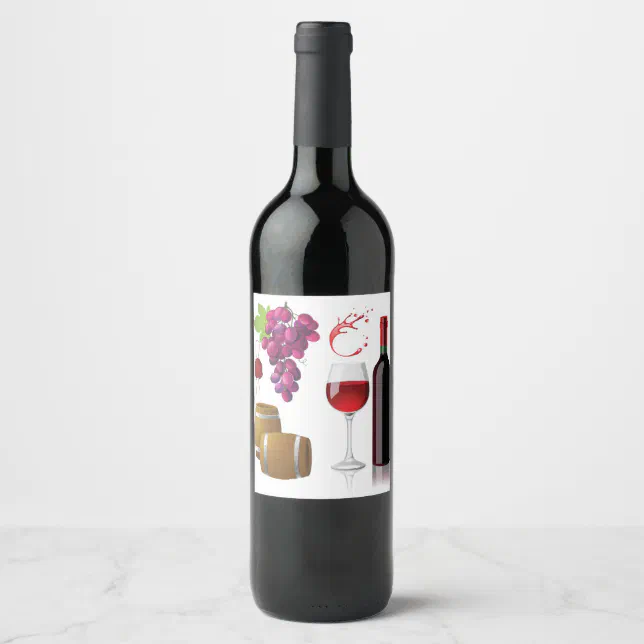 Red Wine Label | Zazzle