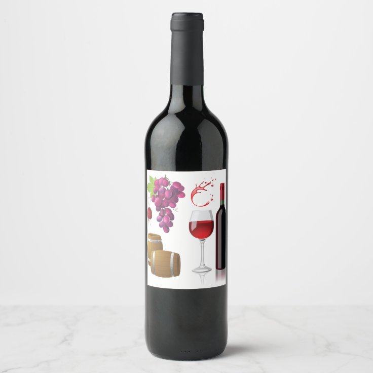 Red Wine Label | Zazzle