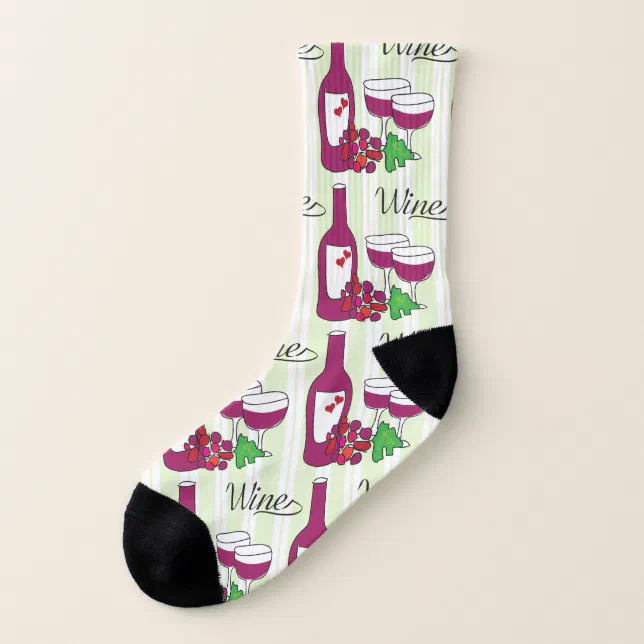 Red Wine Lover Socks | Zazzle