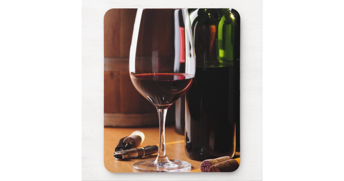 Red Wine Mouse Pad | Zazzle